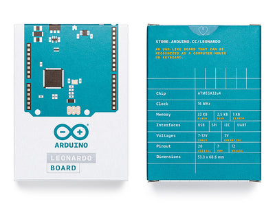 Arduino Leonardo with Headers | USB Microcontroller Board — Arduino ...