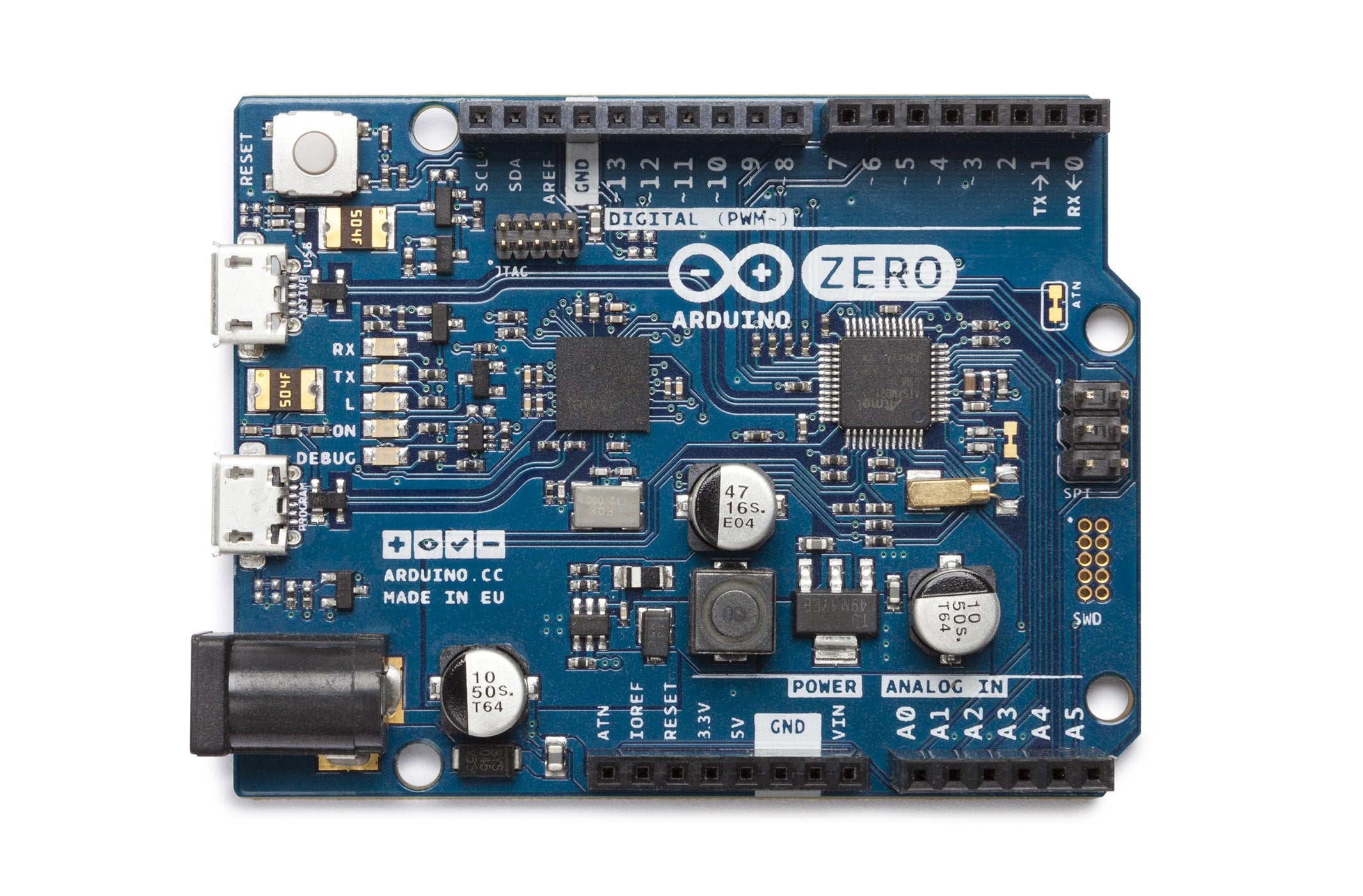 Arduino Zero | 32-bit ARM Cortex-M0+ Dev Board — Arduino Official Store