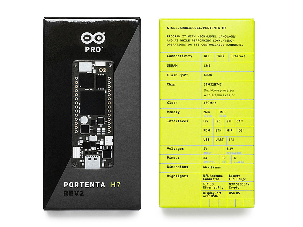Arduino Portenta H7 – Dual-Core MCU with AI, Wi-Fi & Bluetooth — Arduino Official Store