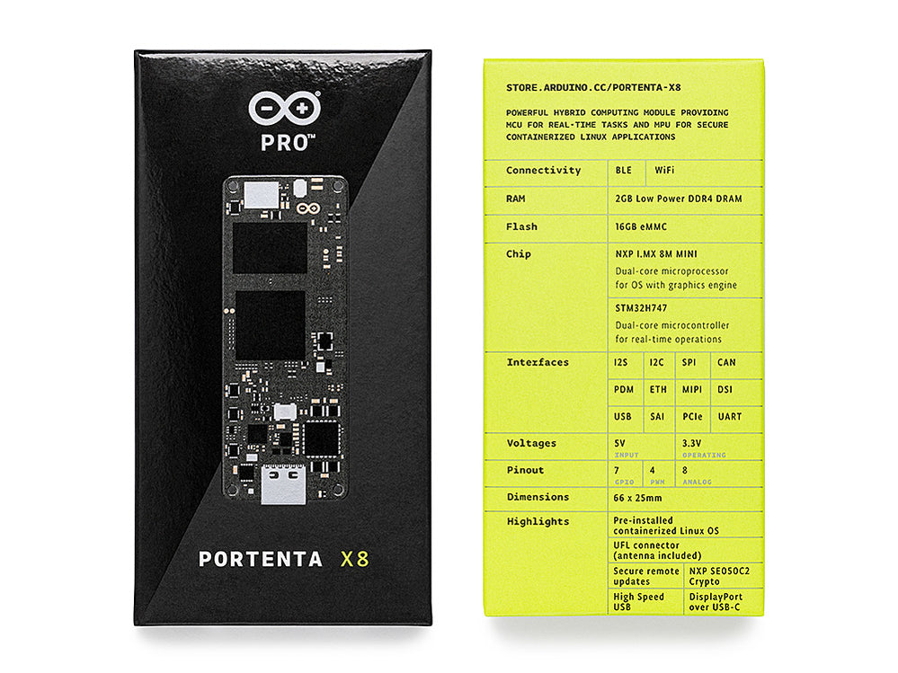 Arduino Portenta X8 – 9‑Core Industrial Linux SOM — Arduino Official Store