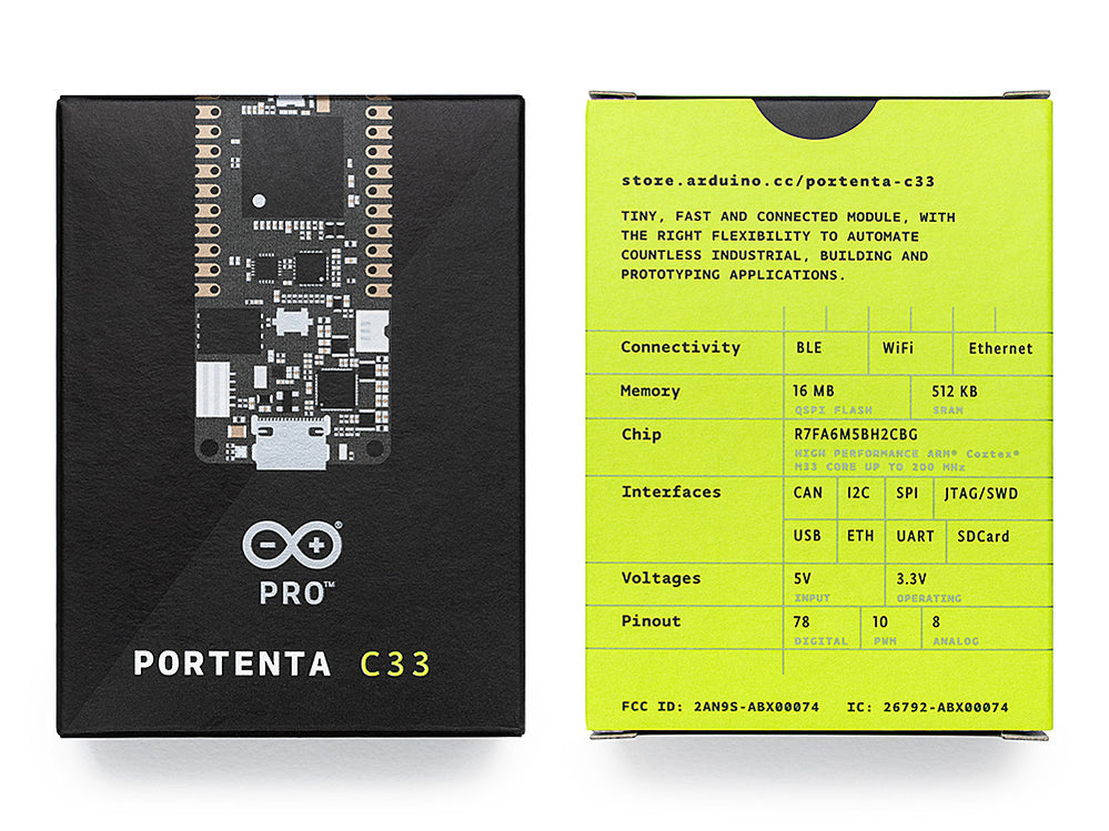 Portenta C33 by Arduino – Secure IoT Wi-Fi & Bluetooth Board — Arduino Official Store