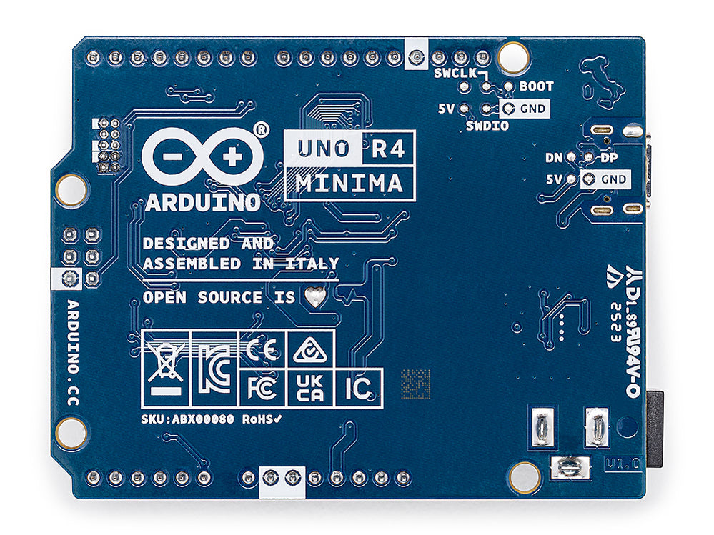 Arduino UNO® R4 Minima – Powerful 32-bit MCU, USB-C & 256KB Flash — Arduino Official Store