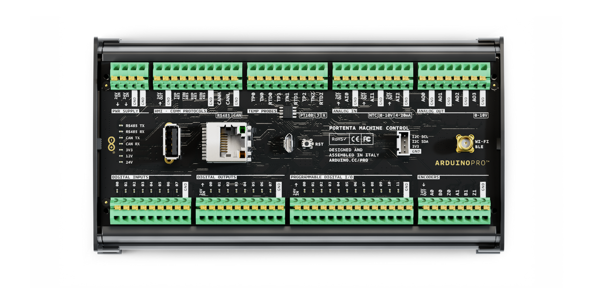 Arduino Portenta Machine Control – Industrial IoT & PLC Controller — Arduino Official Store
