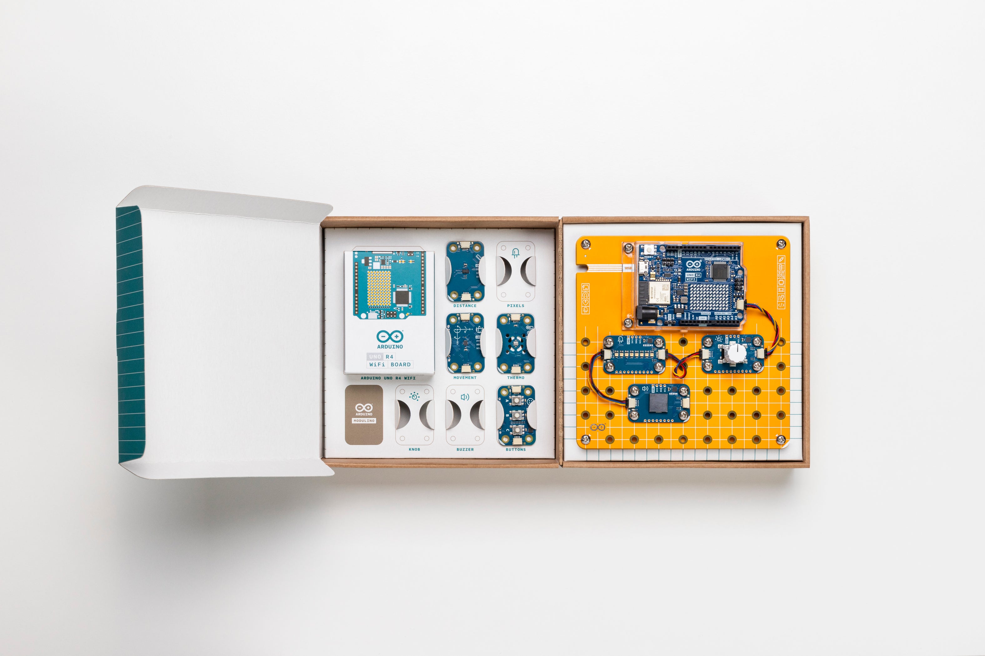 Arduino Plug And Make Kit Uno R4 And 7 Modulino Sensors For Iot — Arduino Official Store