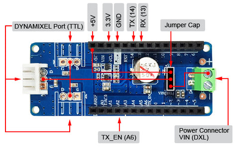 DYNAMIXEL Shield for Arduino MKR Series — Arduino Official Store