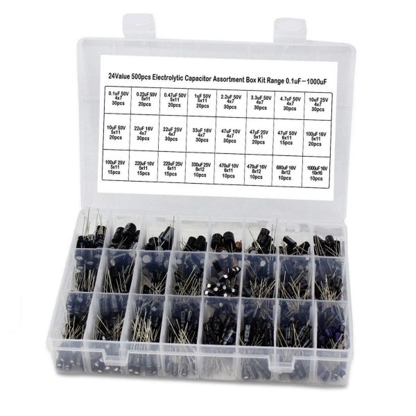 Box 500 electrolytic capacitors — Arduino Official Store