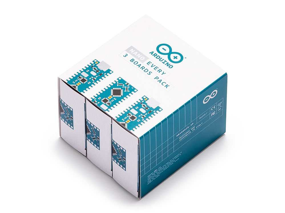 Arduino Nano Every Pack – 3 or 6 Boards for Projects — Arduino Official ...